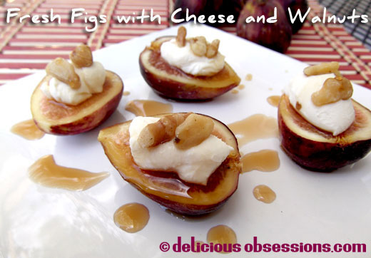 Delicious Obsessions: Fresh figs with cheese, nuts, and maple syrup ...