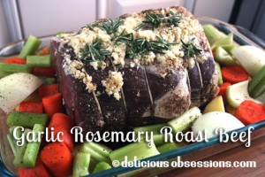 Grass-fed Garlic Rosemary Roast Beef and Veggies Recipe